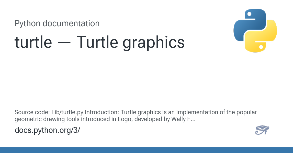turtle — Turtle graphics — Python 3.13.5 documentation